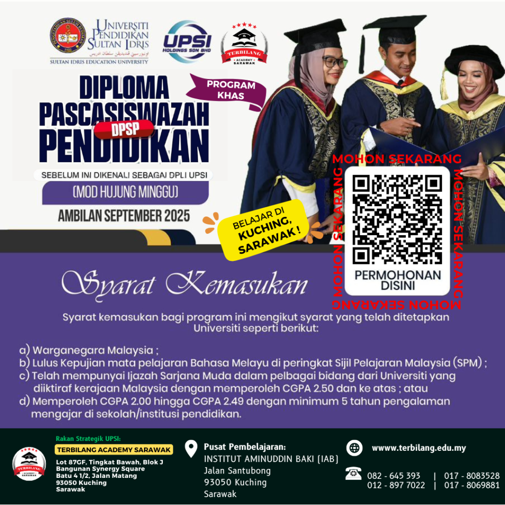 Diploma Pendidikan Lepasan Ijazah (DPLI) UPSI Ambilan September 2025 ...